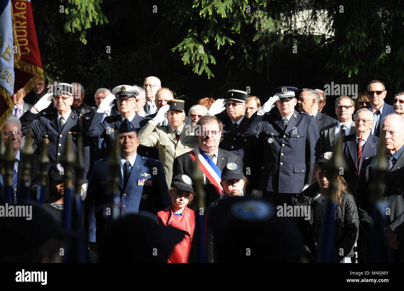 American military members, Frenchmen and French military veterans ...