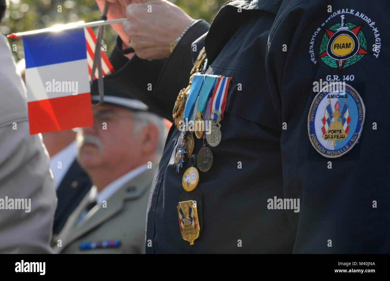 American military members, Frenchmen and French military veterans ...