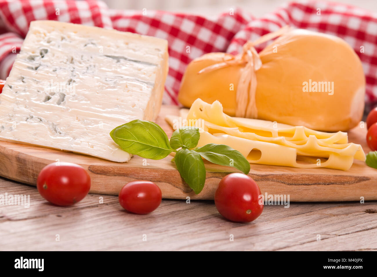 Various type of italian cheeses Stock Photo - Alamy