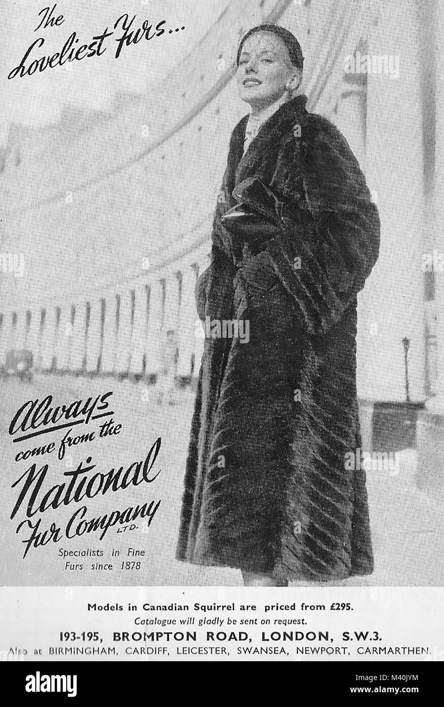 Fur coats 1950s hi-res stock photography and images - Alamy