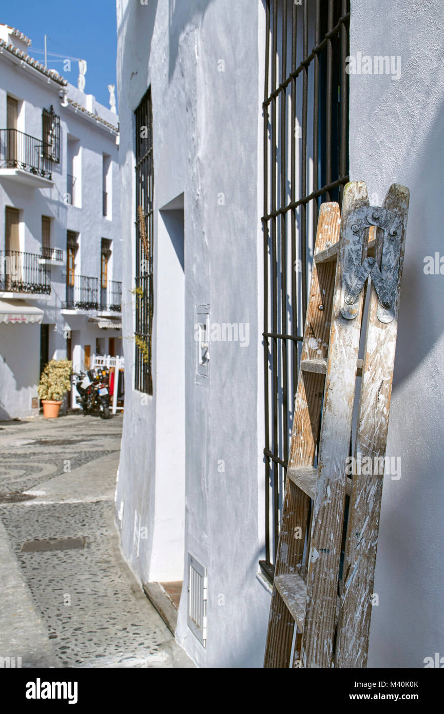 Ladder Leaning Window High Resolution Stock Photography and Images - Alamy