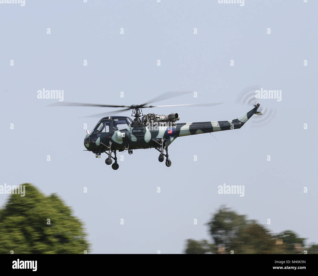 Preserved Royal Navy Westland Wasp helicopter Stock Photo - Alamy