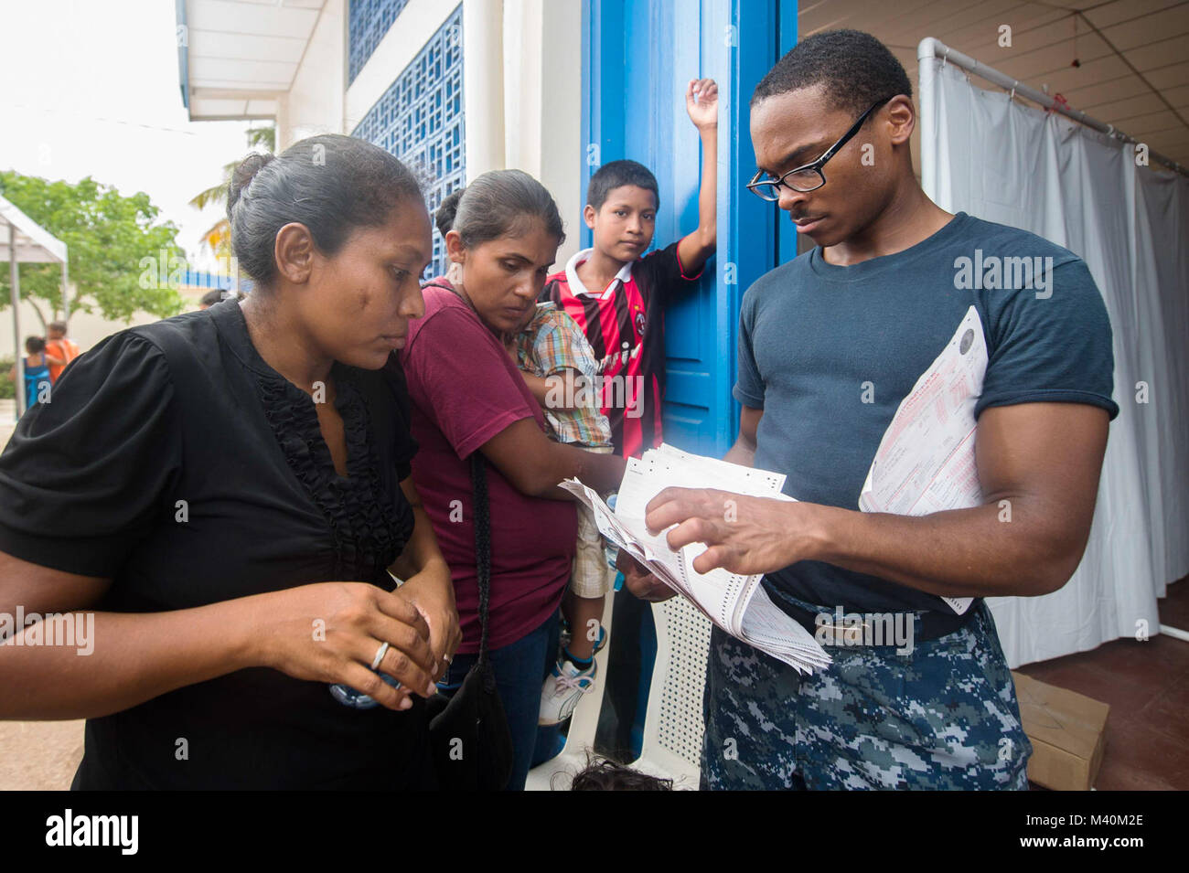 150521-N-XQ474-293 PUERTO CABEZAS, Nicaragua (May 21, 2015) Hospitalman ...