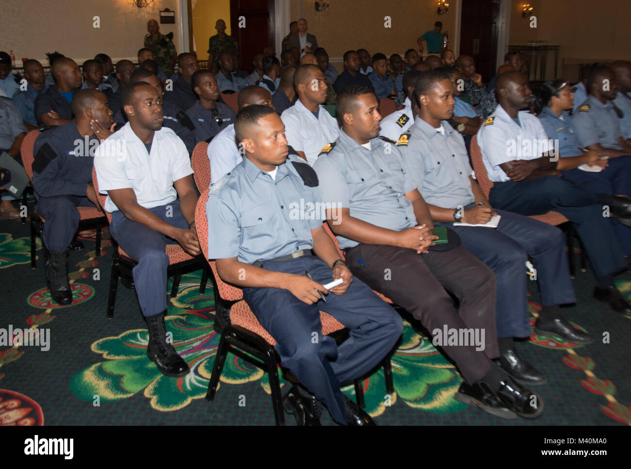Military and law enforcement representatives from 13 separate nations ...