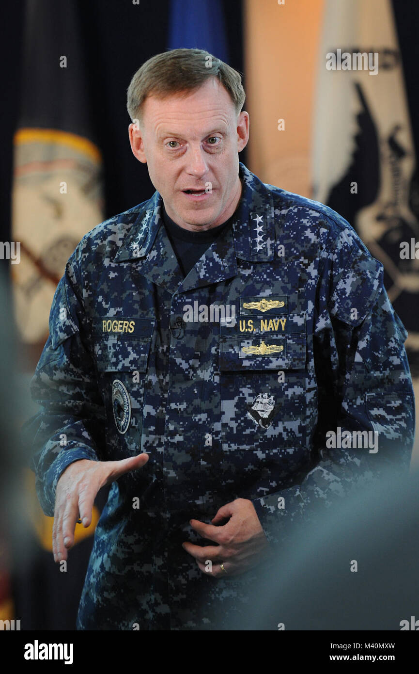 Cybercom Commander and NSA Director, Navy Admiral Michael S. Rogers is ...
