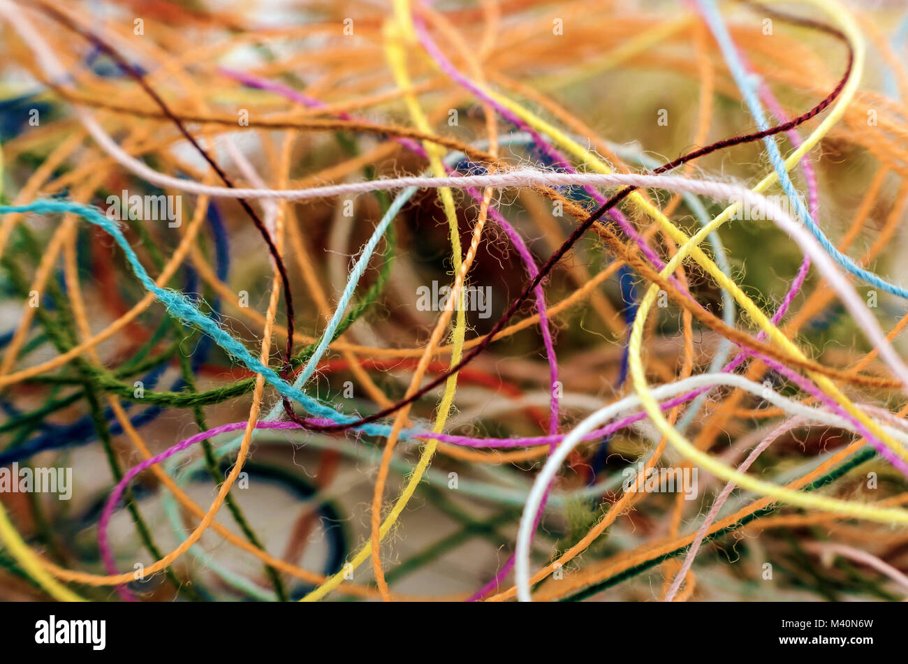 Entangled woolen yarn hi-res stock photography and images - Alamy