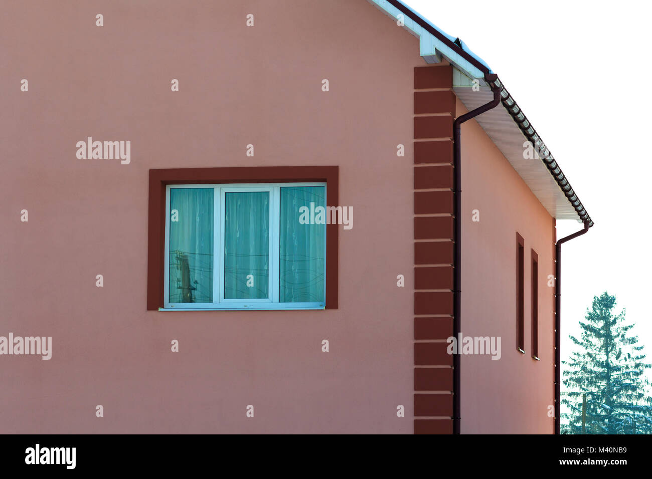 Close-up detail of new modern house Stock Photo - Alamy