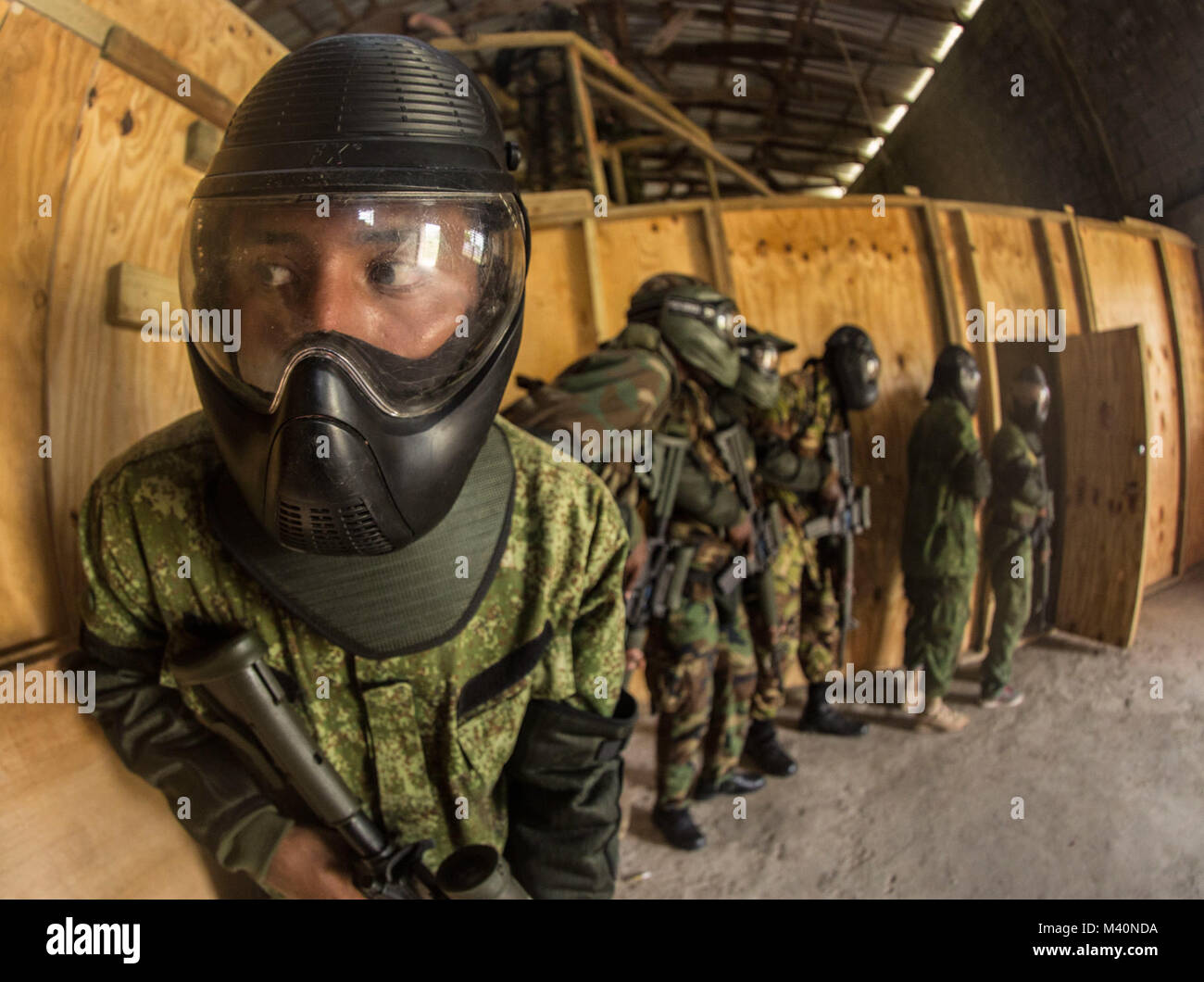 Multi-national forces practice interior urban tactics training ...
