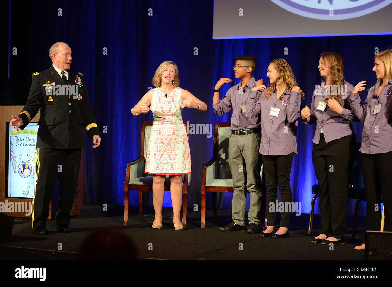 Chairman Joint Chiefs of Staff, Gen. Martin Dempsey and his wife Deanie ...