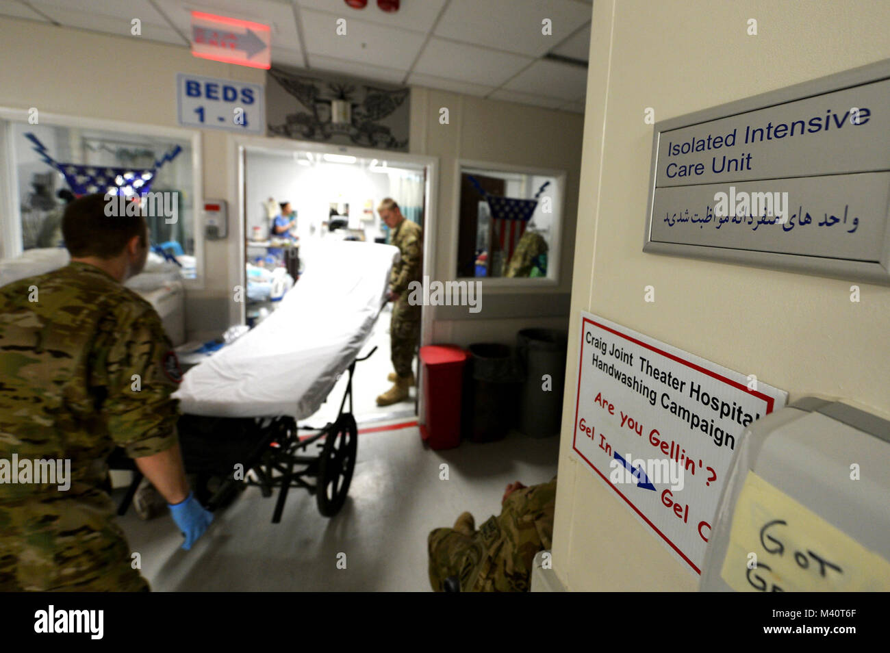 Members of the 455th Expeditionary Aeromedical Evacuation Squadron ...