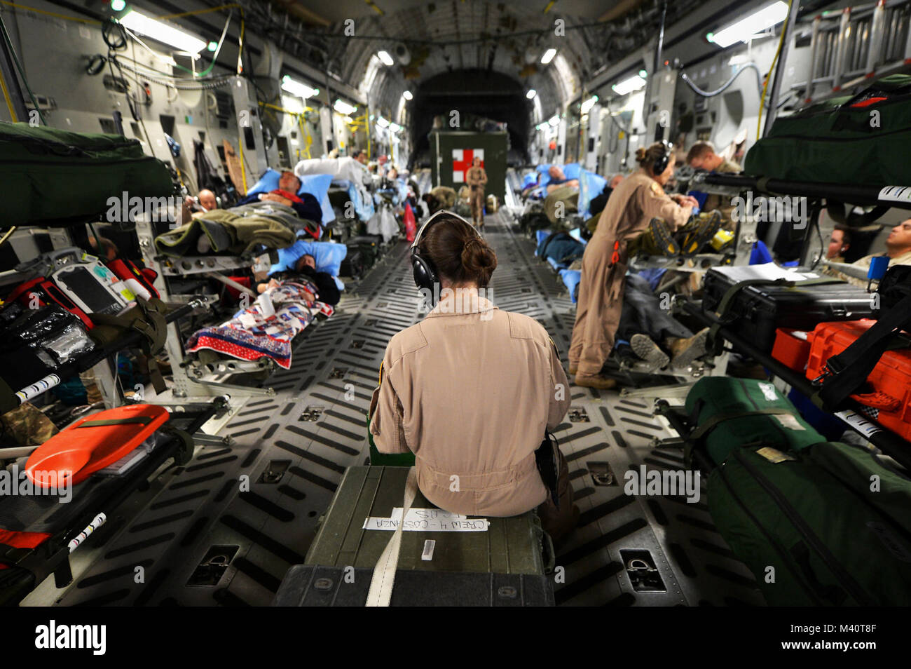 Members of the of the 455th Expeditionary Aeromedical Evacuation ...
