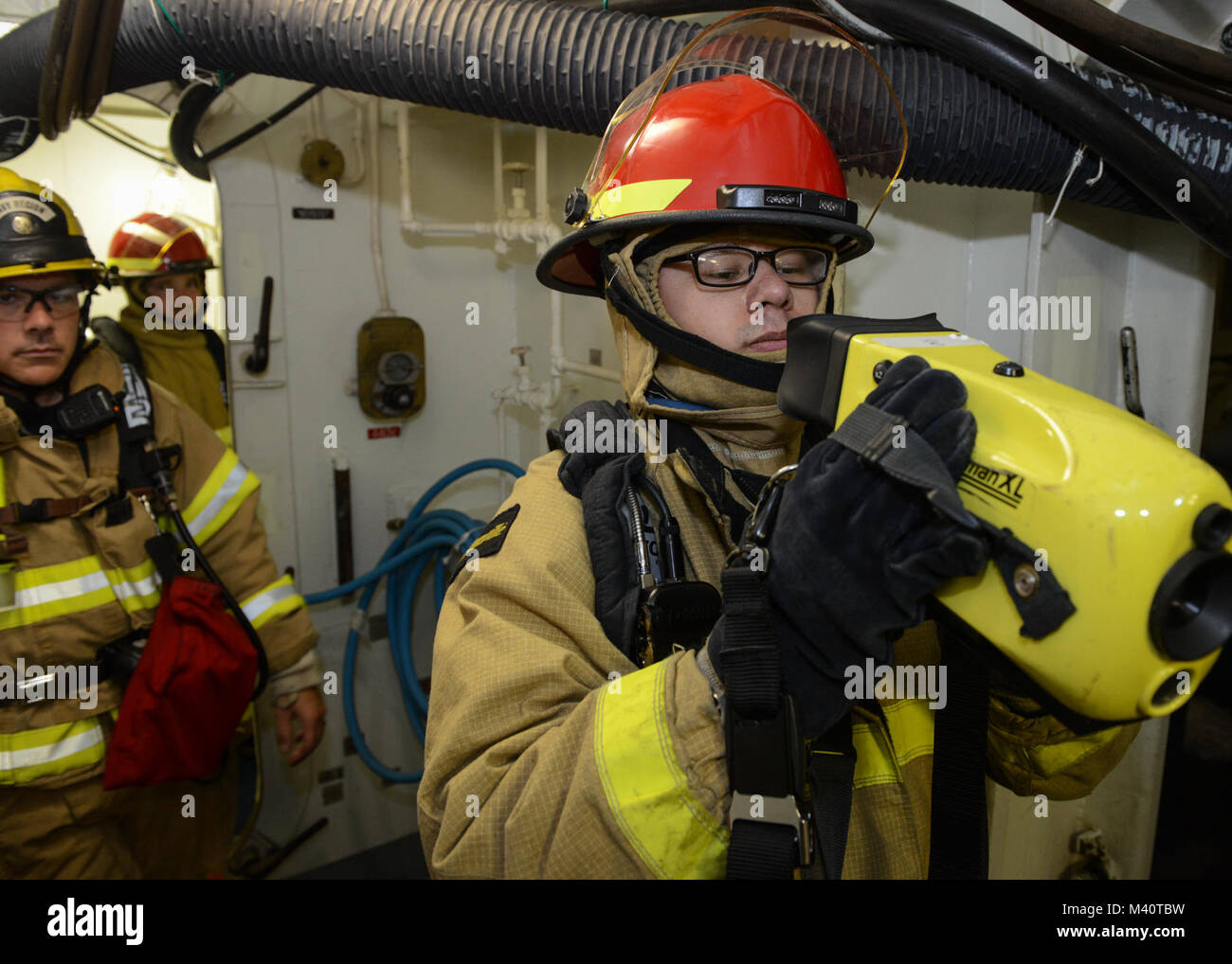 NAVAL BASE KITSAP-BREMERTON –Damage Controlman Fireman Bryan Hernandez ...