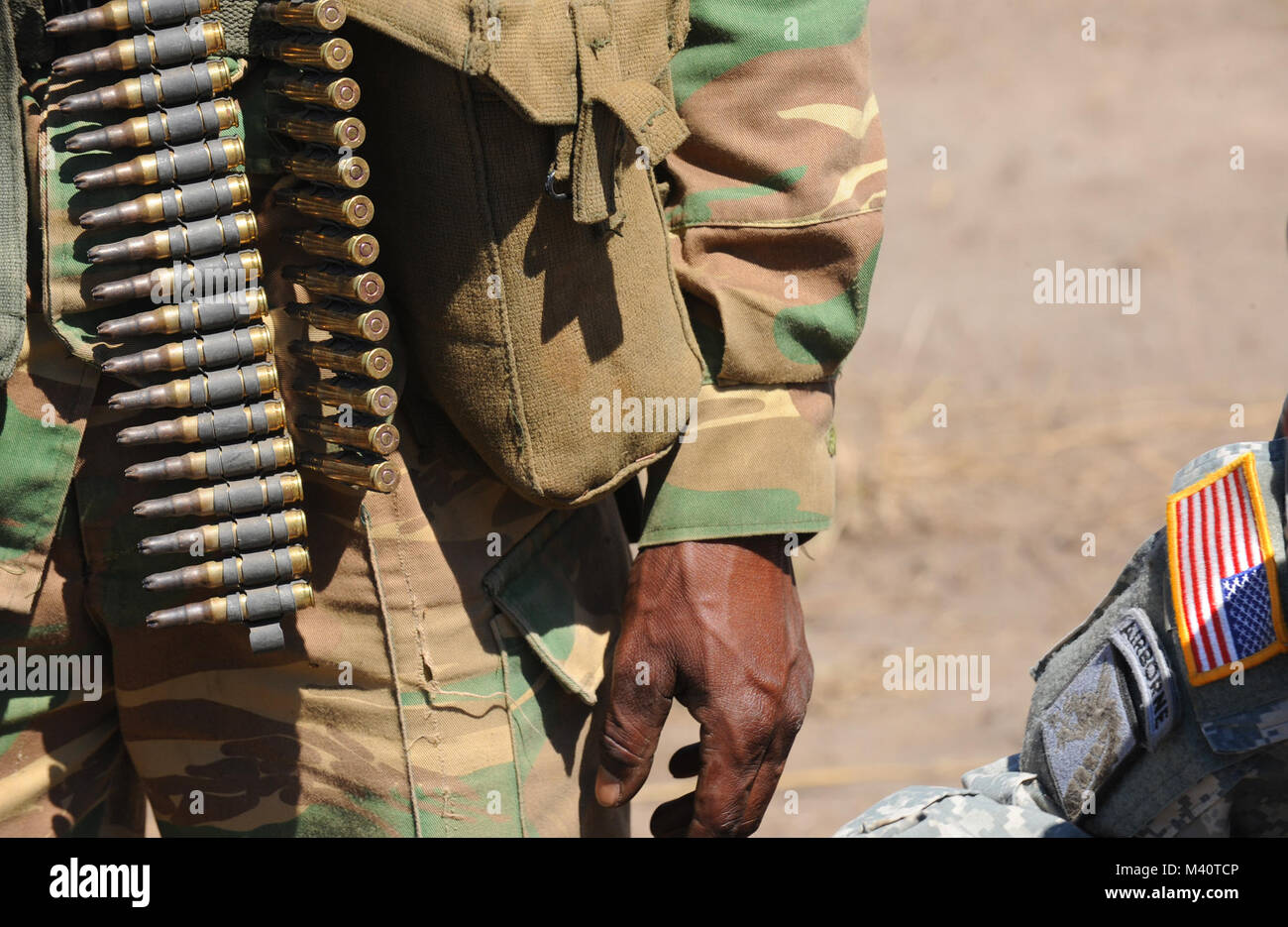 United States Army soldiers and members from the Zambian Defense Force ...