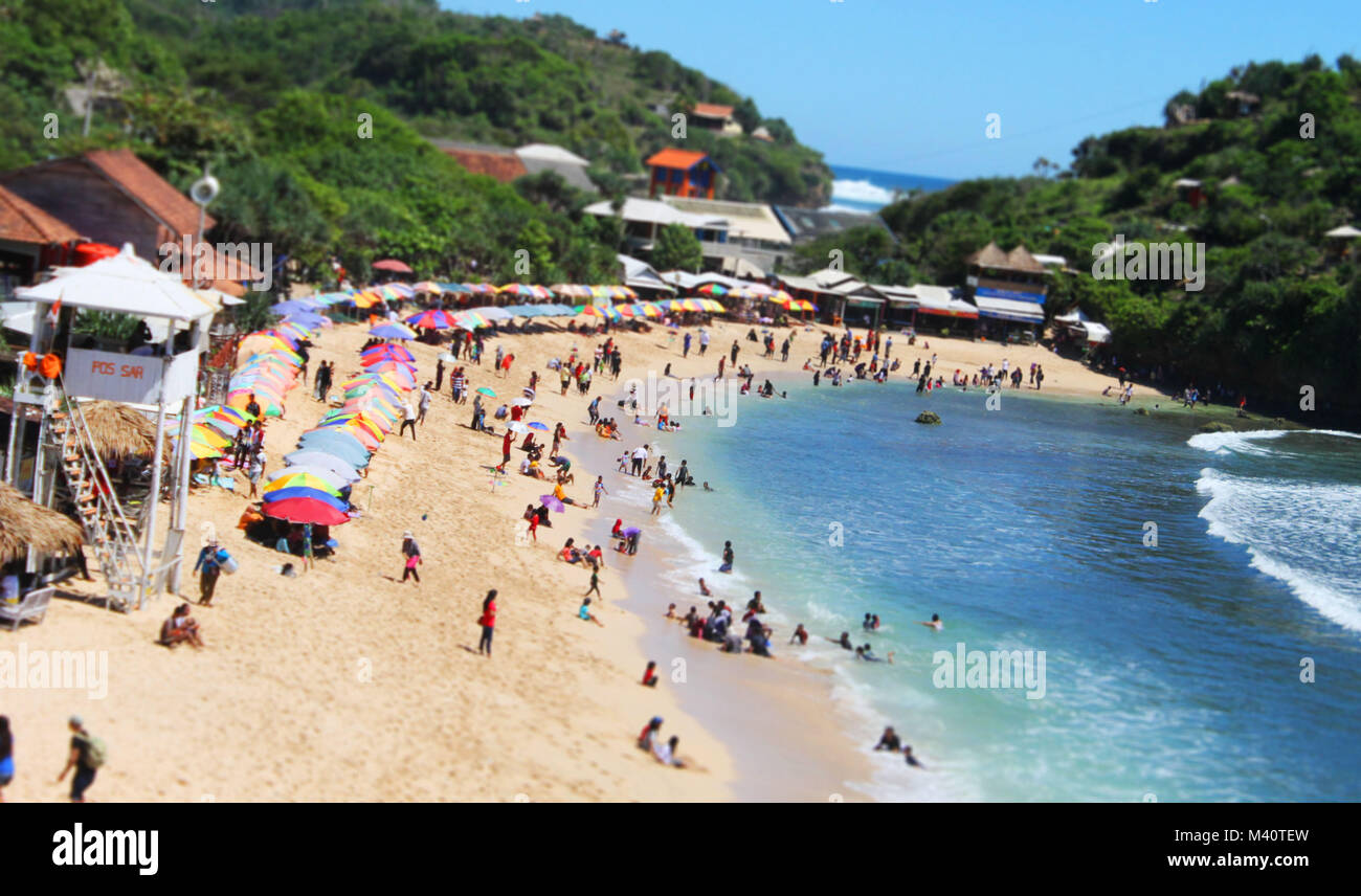 Beach tilt shift beach tilt hi-res stock photography and images - Alamy