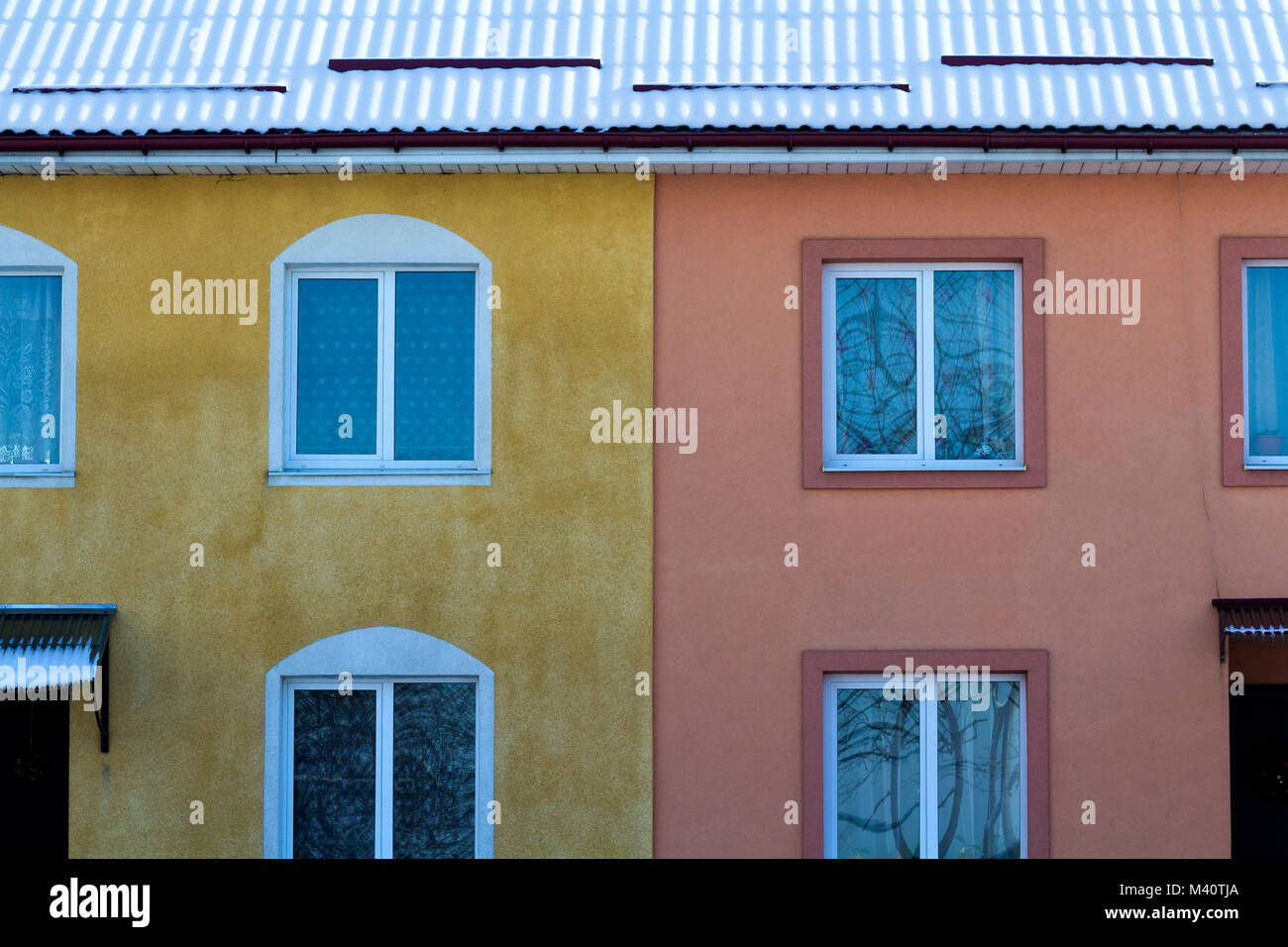 Close-up detail of new modern house Stock Photo - Alamy