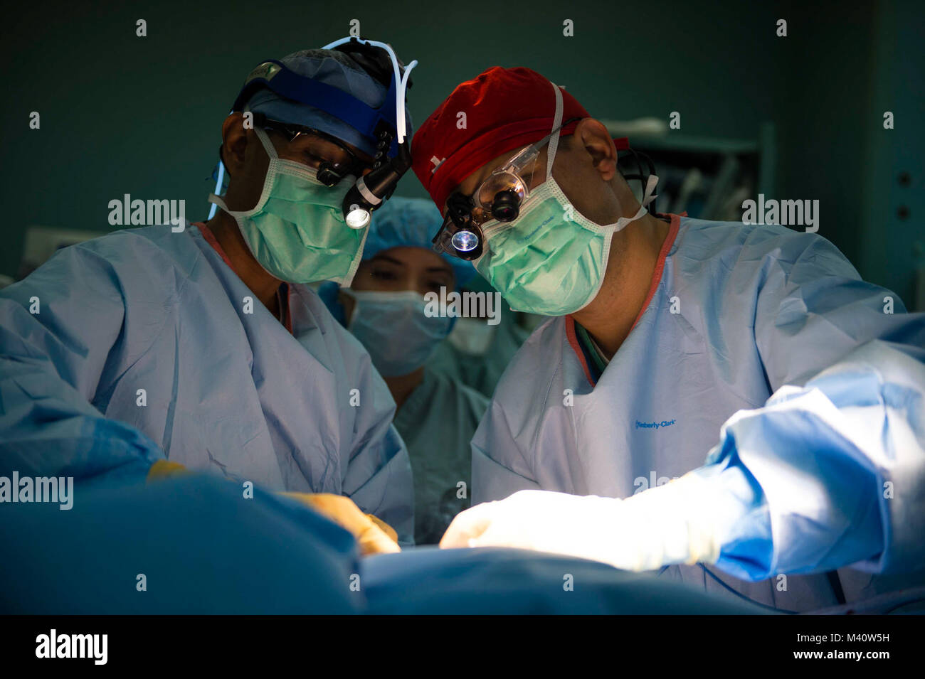 A plastic surgeon with the walter reed army medical center hi-res stock ...
