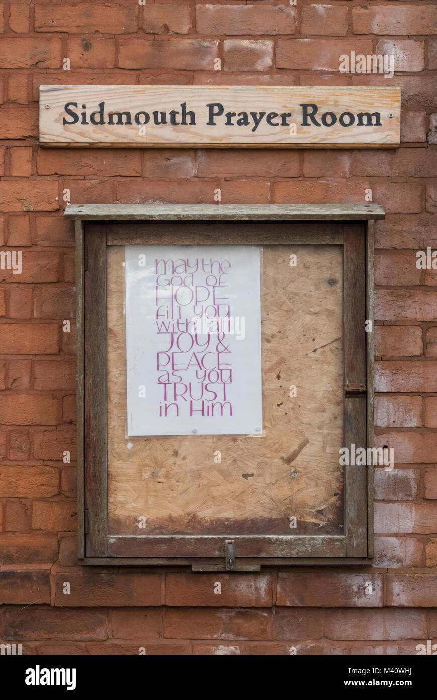 Prayer room sign hi-res stock photography and images - Alamy