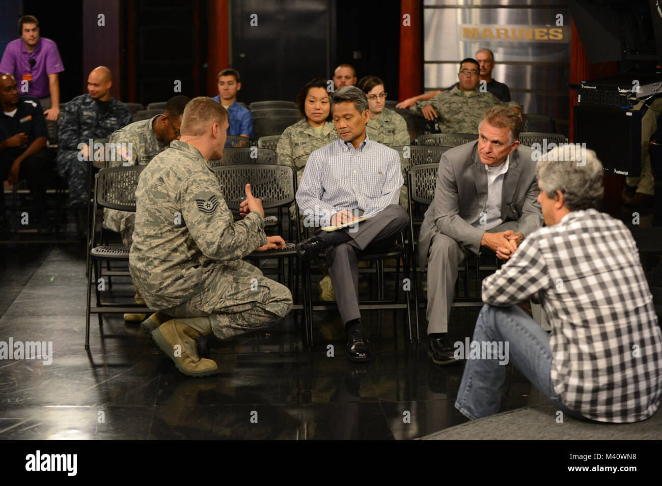 Defense Media Activity (DMA) personnel from various sections including ...