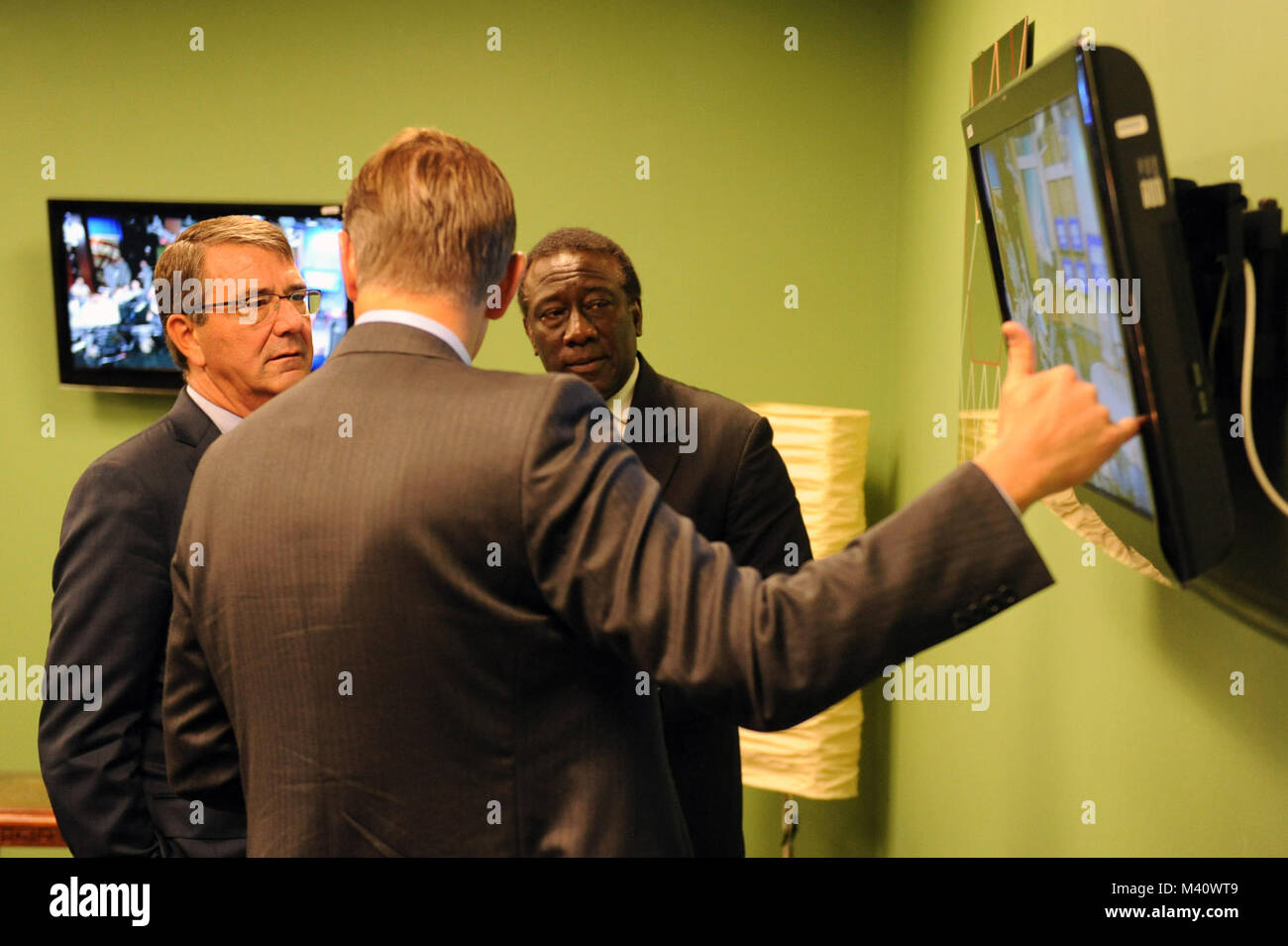 Defense Media Activity (DMA) Director Ray B. Shepherd and staff brief ...