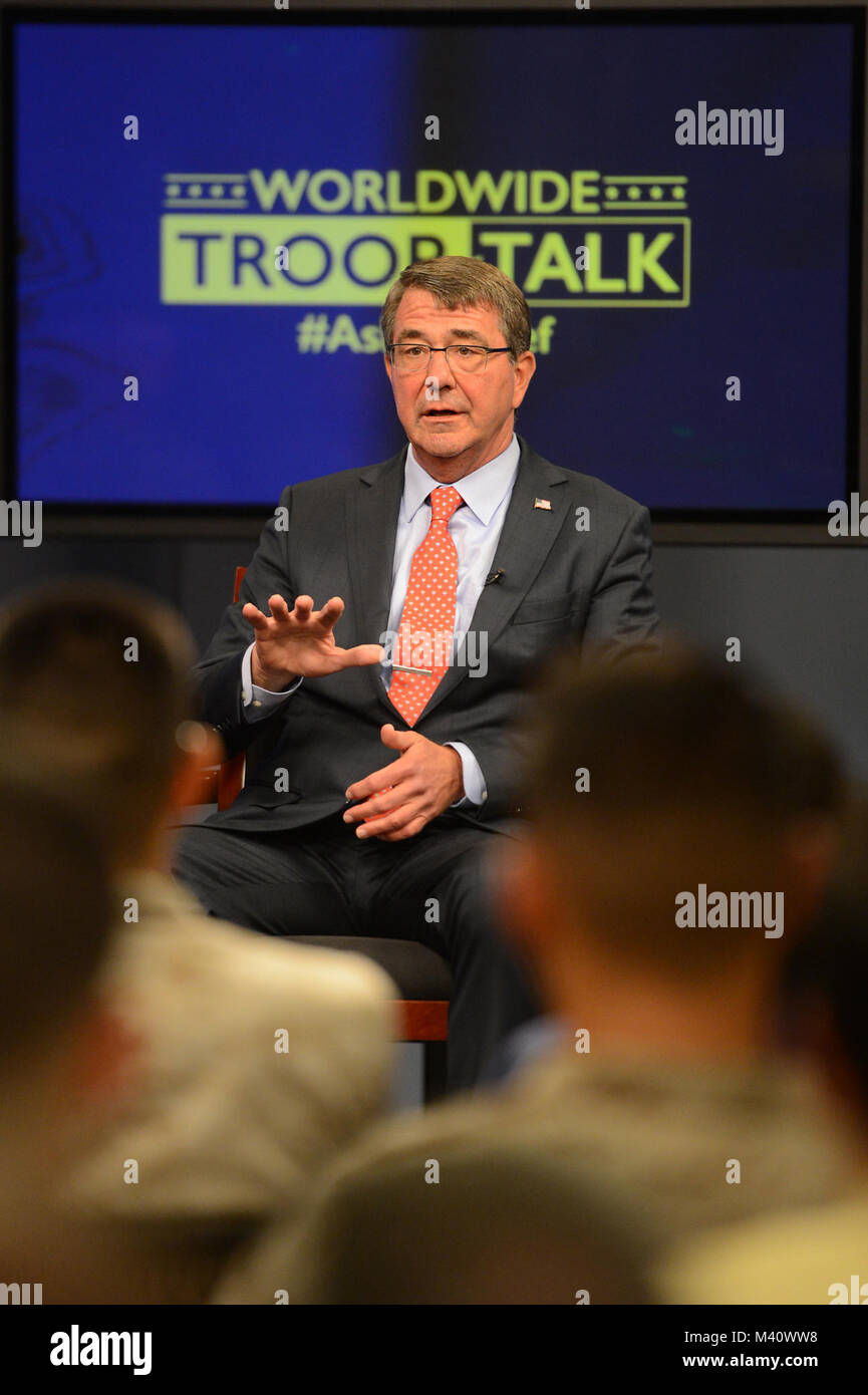 Secretary of Defense, The Honorable Ashton B. Carter, conducts "World ...