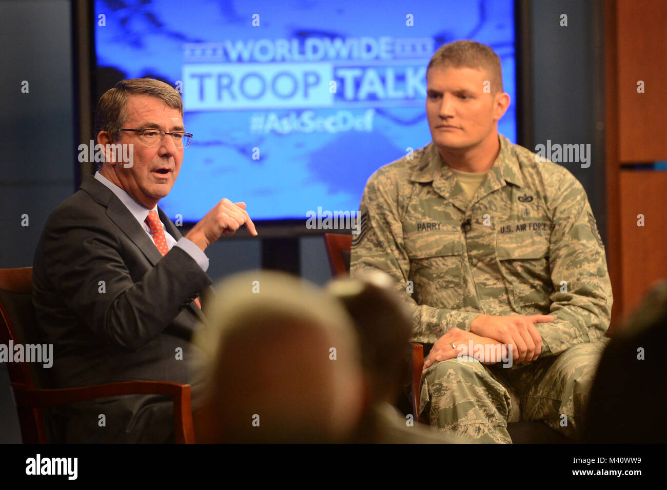 Secretary of Defense, The Honorable Ashton B. Carter, along with ...