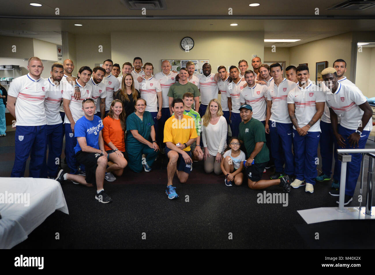 Members national soccer team pose hi-res stock photography and images ...