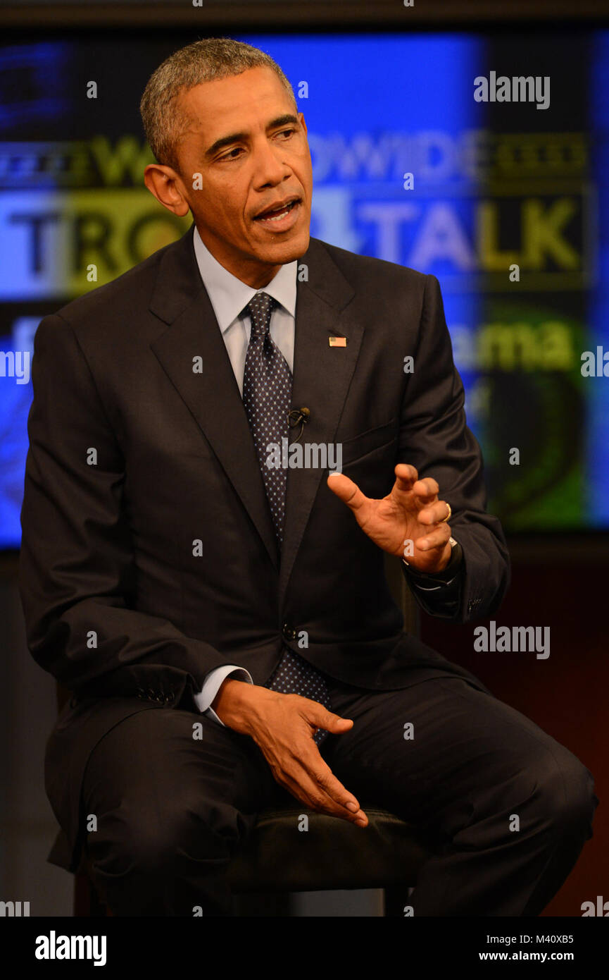Commander in Chief, President Barack Obama on the set of the President ...