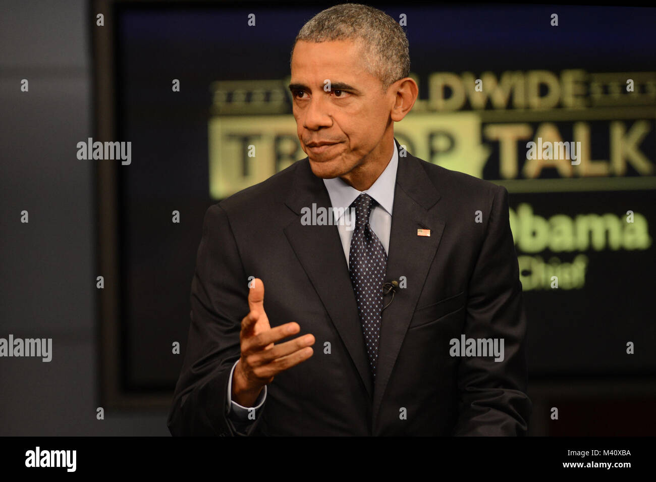 Commander in Chief, President Barack Obama on the set of the President ...