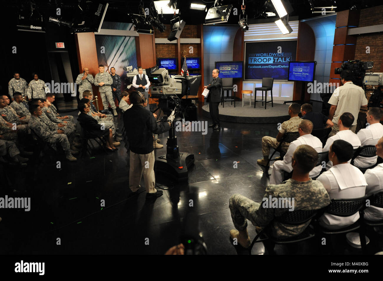 Defense Media Activity (DMA) personnel from various sections including ...