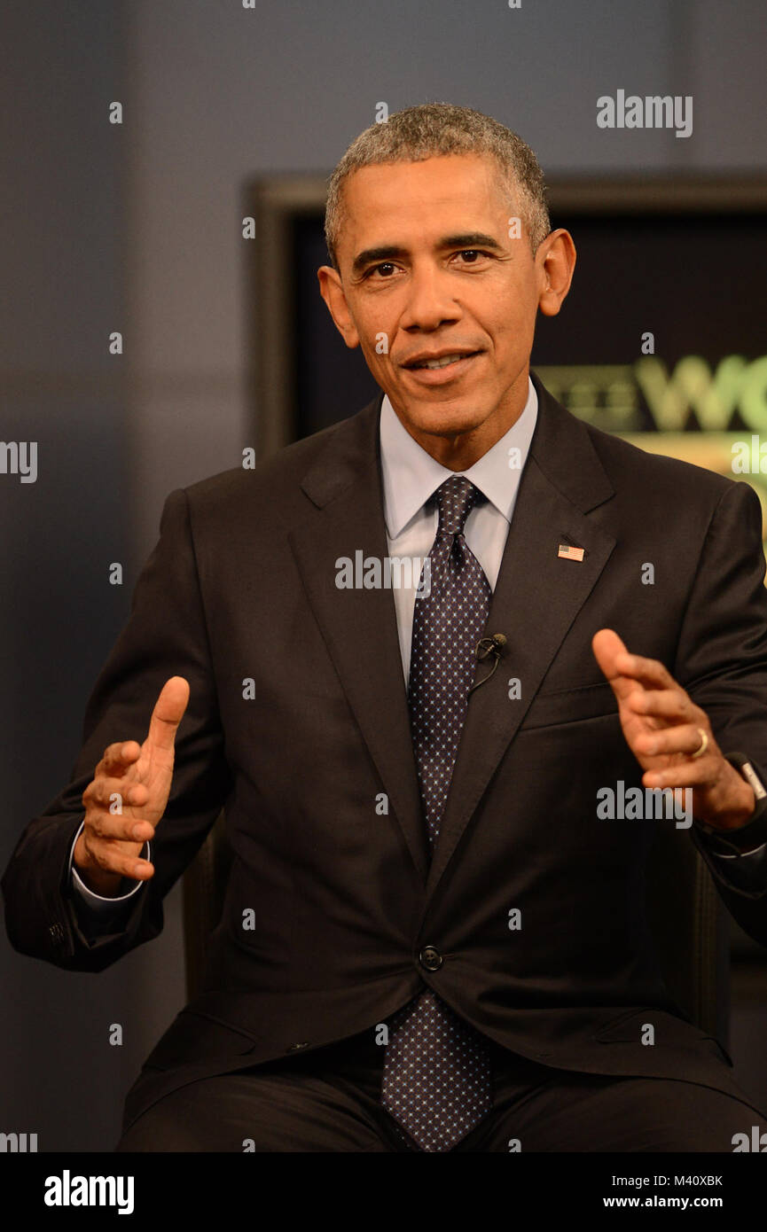 Commander in Chief, President Barack Obama on the set of the President ...