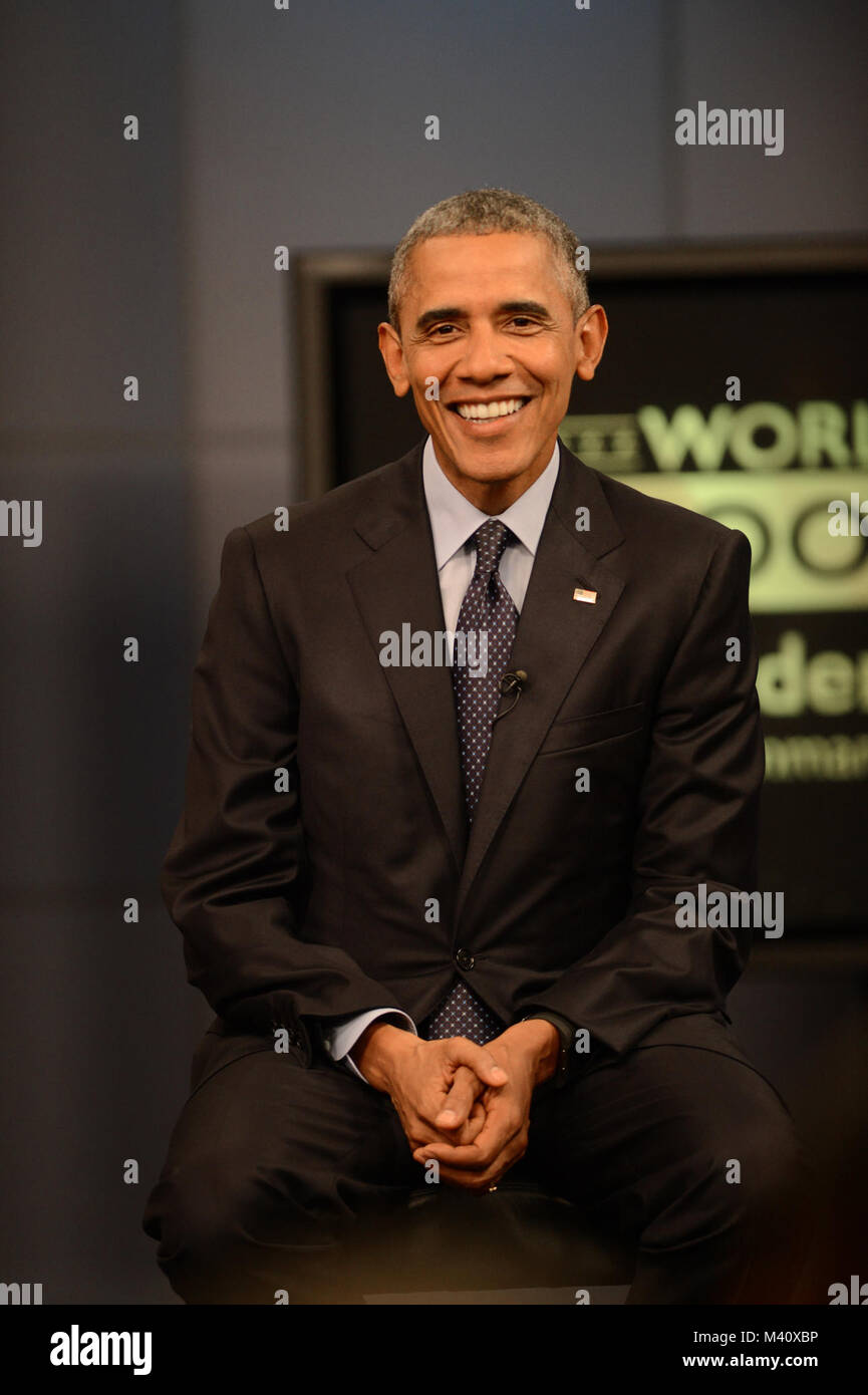 Commander in Chief, President Barack Obama on the set of the President ...