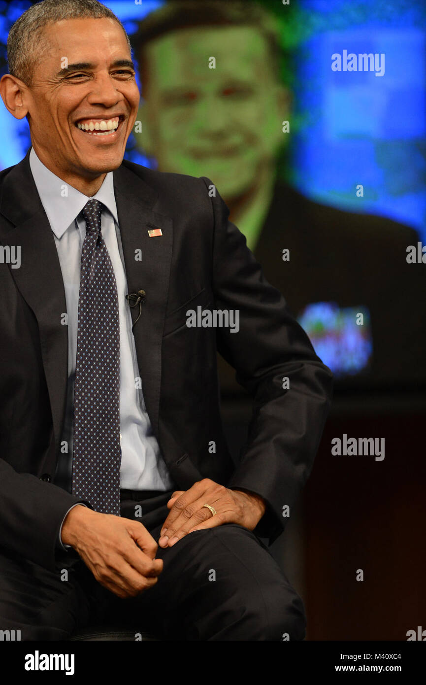 Commander in Chief, President Barack Obama on the set of the President ...