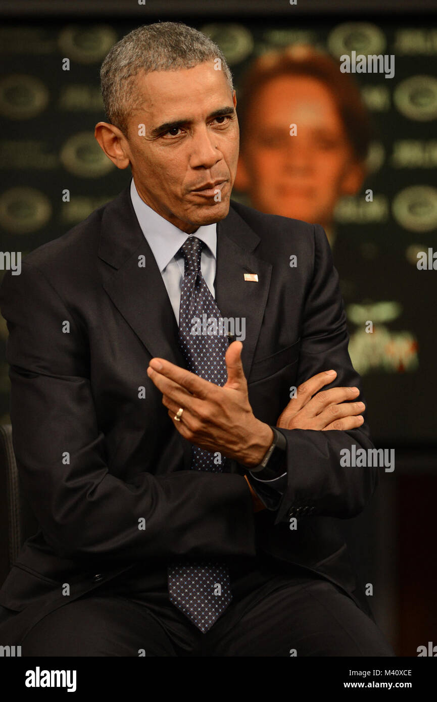 Commander in Chief, President Barack Obama on the set of the President ...