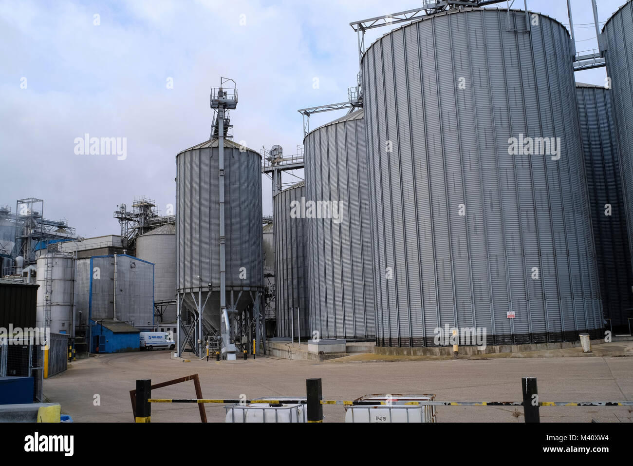 Grain Silos at Bairds Malt Stock Photo - Alamy