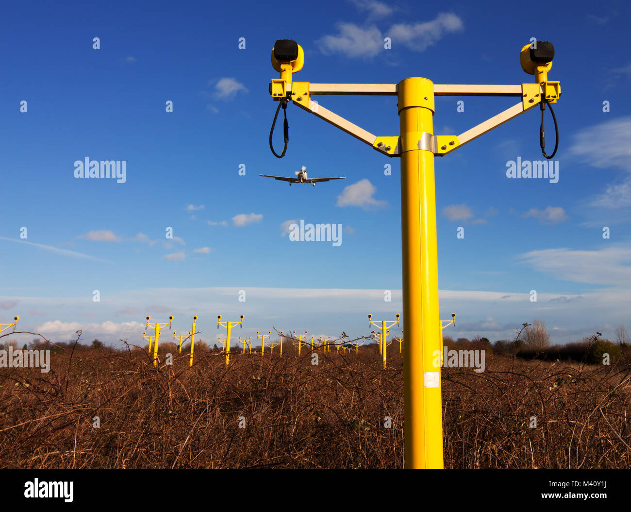 Runway Approach Lighting High Resolution Stock Photography and Images ...