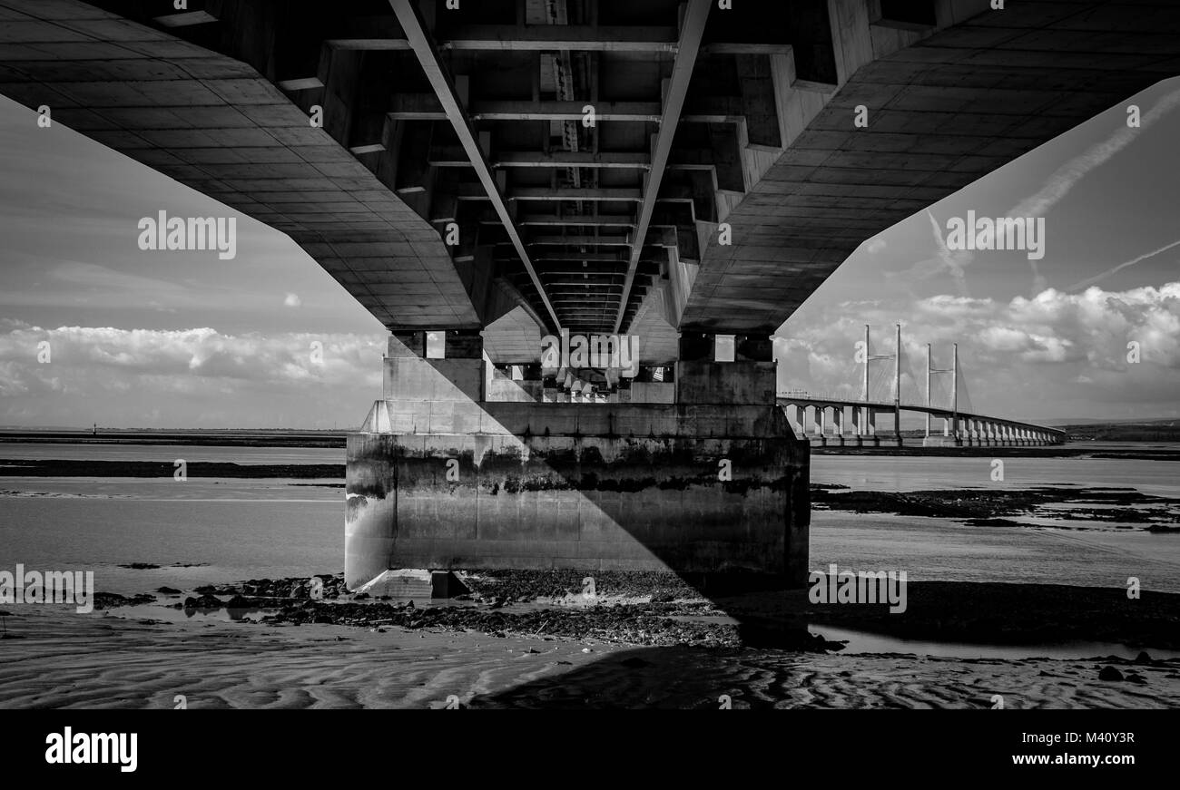 Under the Severn Bridge, Bristol Stock Photo - Alamy