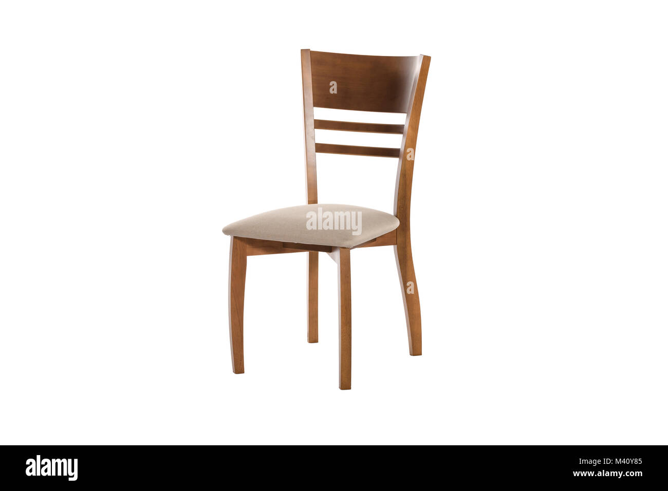 Wood chair. Object isolated of white background Stock Photo - Alamy