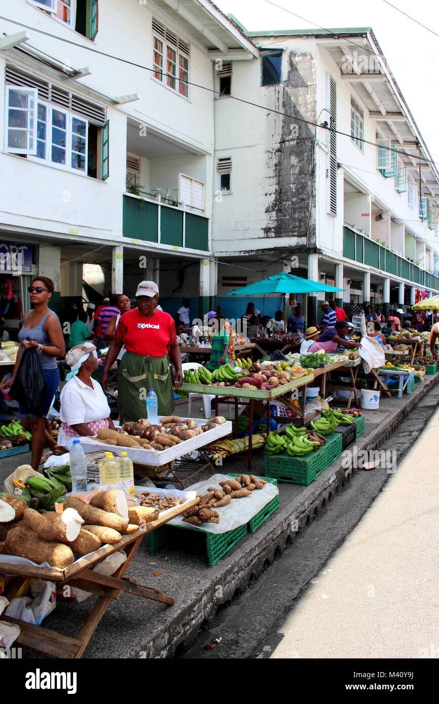 The Castries Market is the largest on Saint Lucia, located in the ...