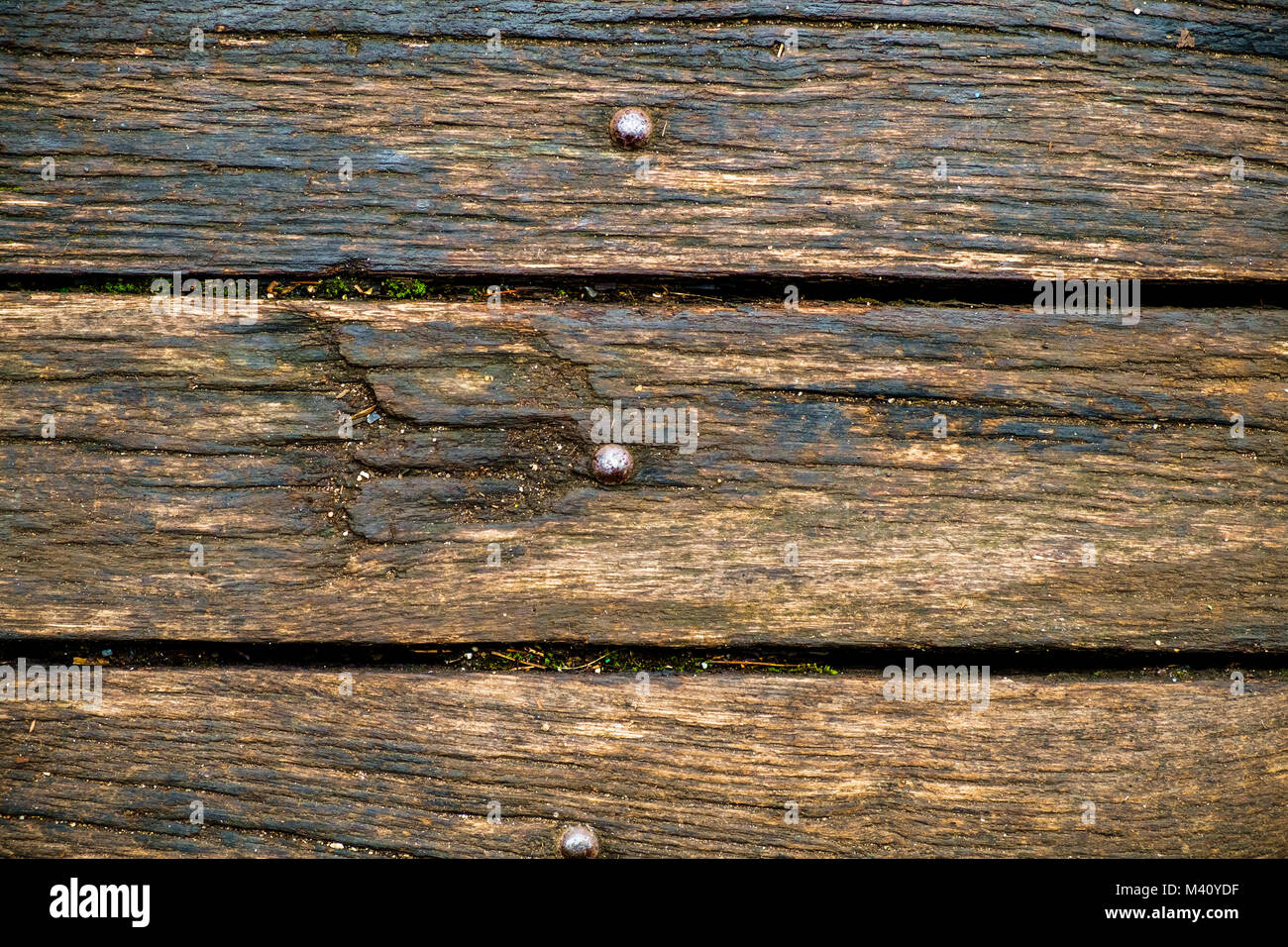 wet old brown wooden boards as background Stock Photo - Alamy