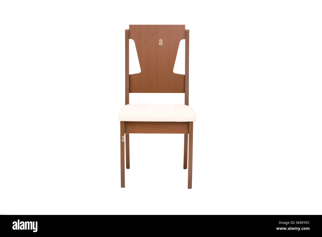 Wood chair. Object isolated of white background Stock Photo - Alamy