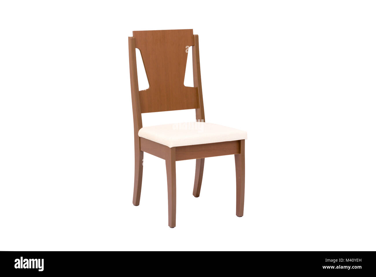 Wood chair. Object isolated of white background Stock Photo - Alamy