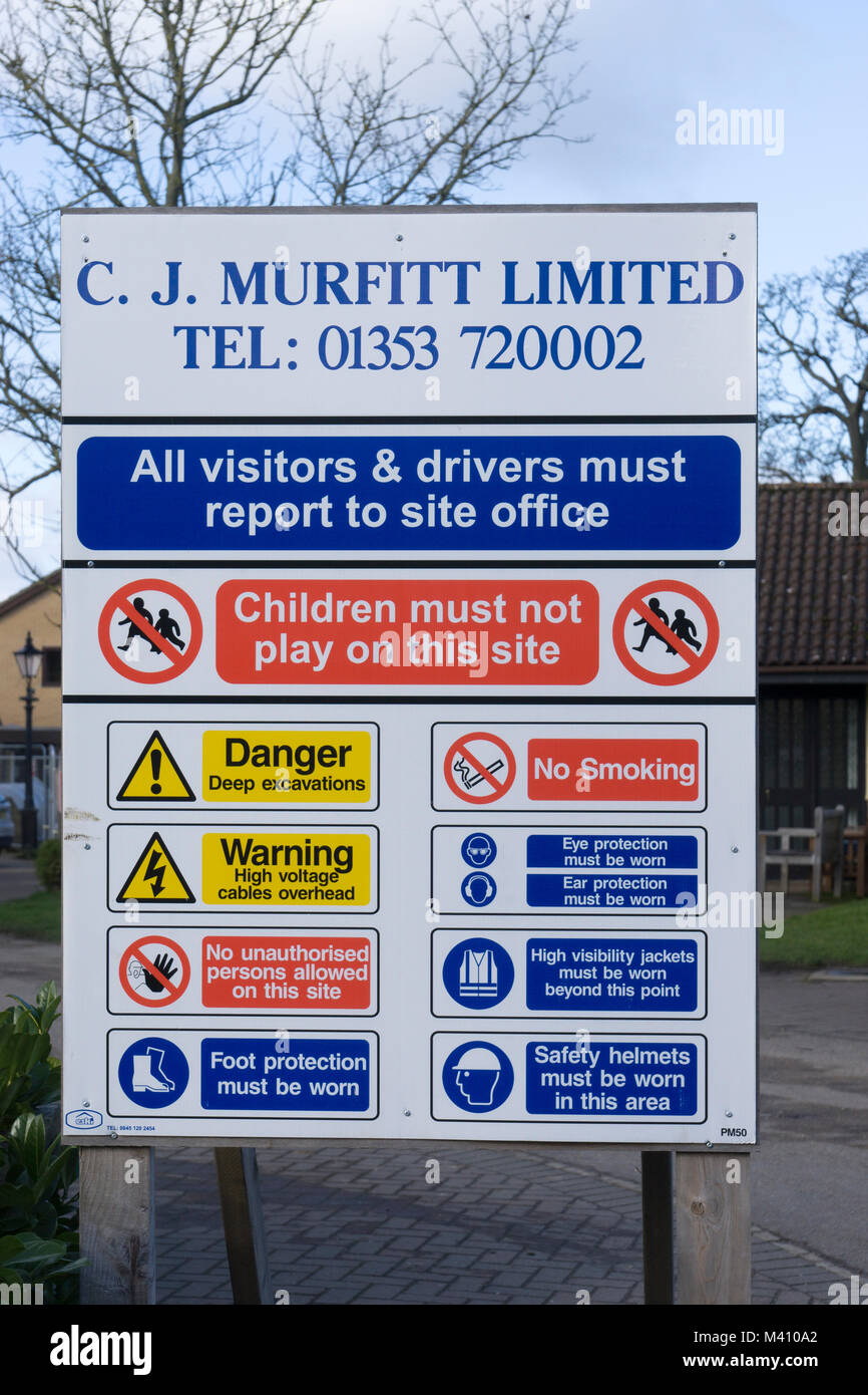 Construction notice board hi-res stock photography and images - Alamy