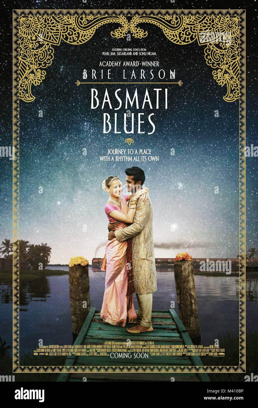 BASMATI BLUES, poster, from left: Brie Larson, Utkarsh Ambudkar, 2017 ...