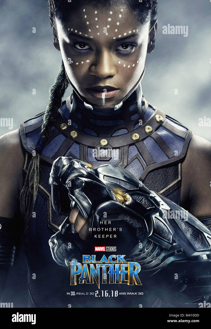 BLACK PANTHER, US character poster, Letitia Wright, 2018. © Marvel ...