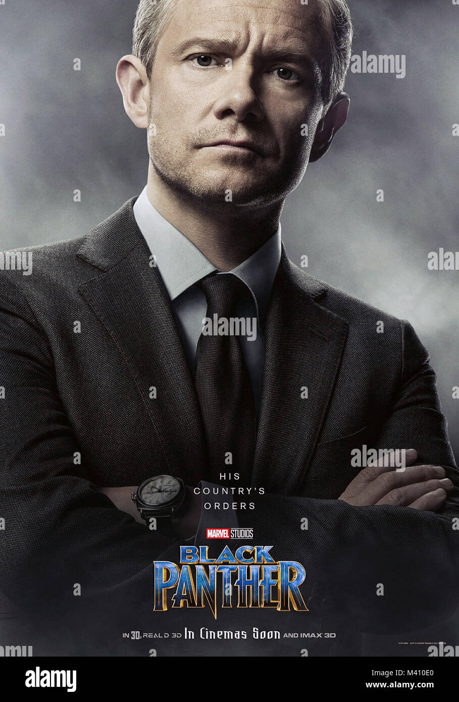 BLACK PANTHER, British character poster, Martin Freeman, 2018. © Marvel ...