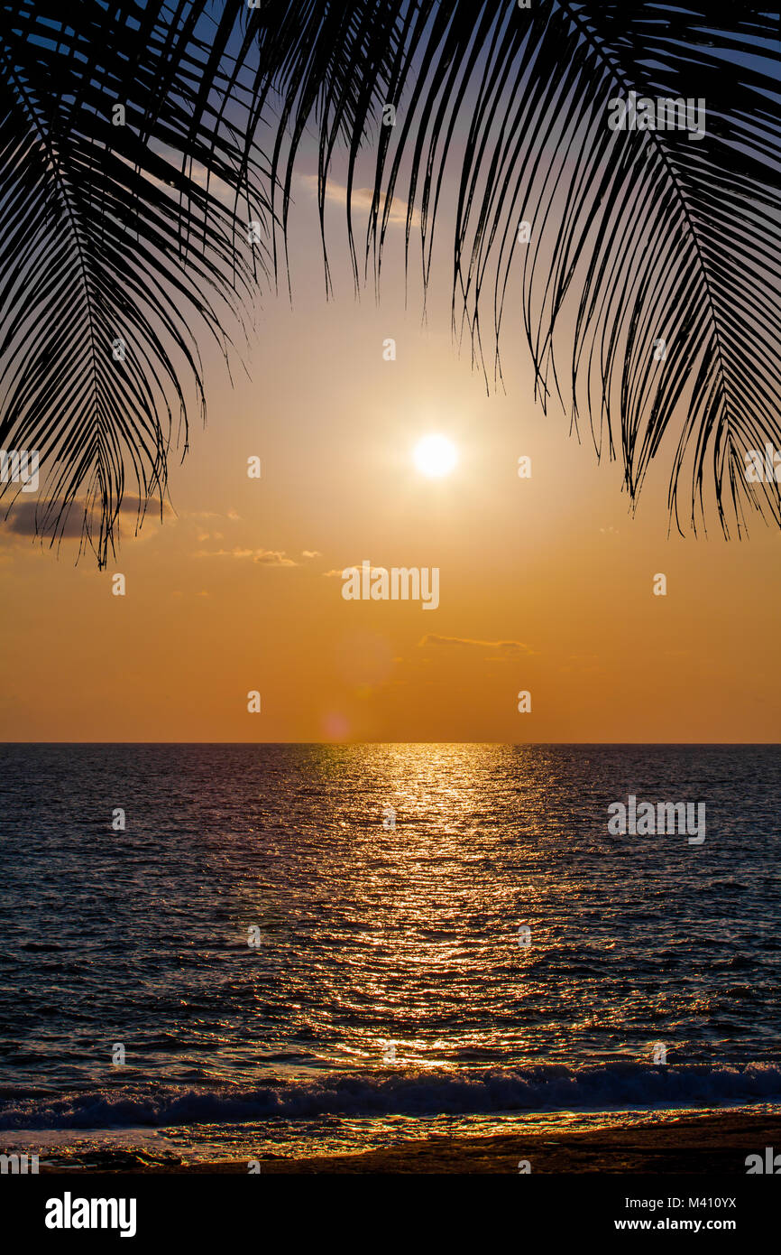 sunset landscape. beach sunset. sunset on the beach Stock Photo - Alamy