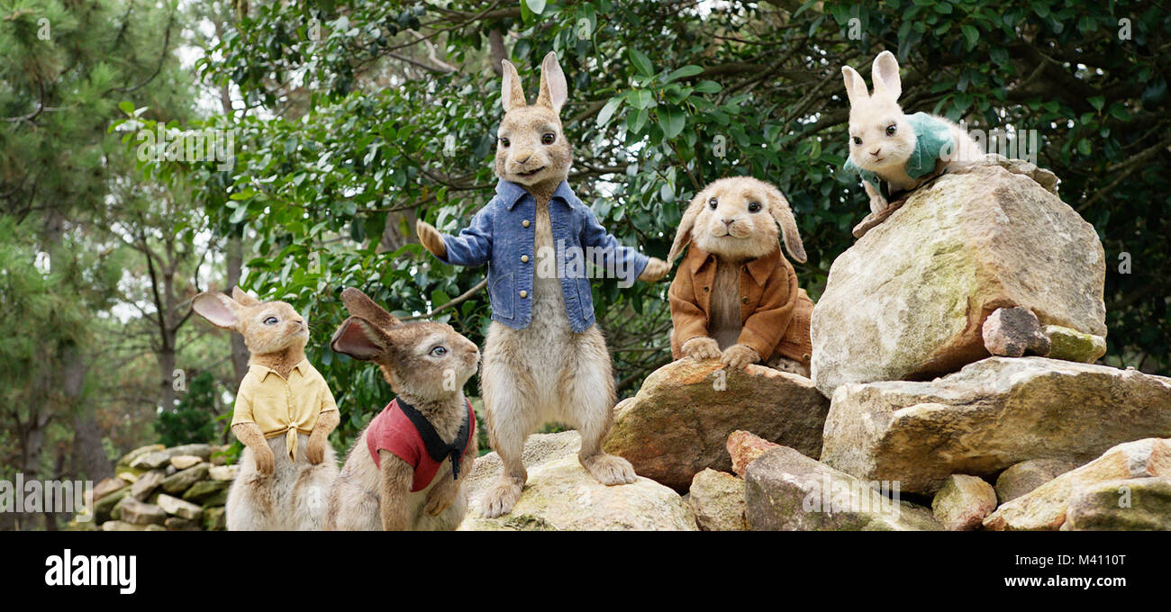 PETER RABBIT, from left: Flopsy (voice: Margot Robbie), Mopsy (voice ...