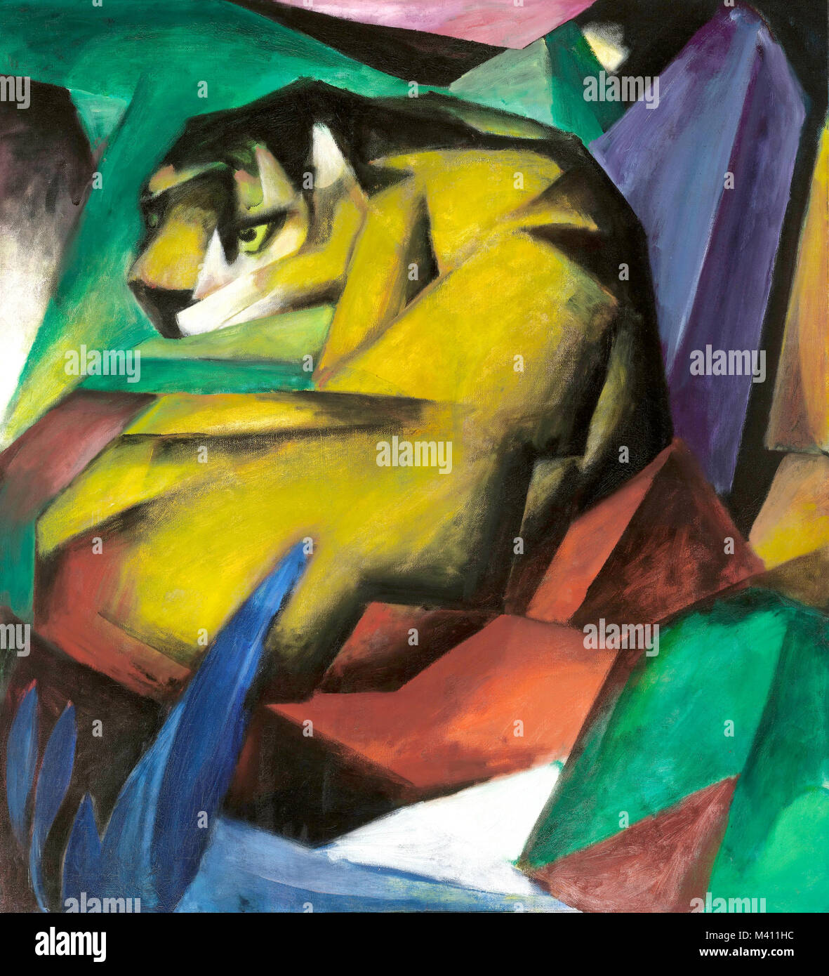 Franz Marc, Der Tiger, The Tiger Stock Photo - Alamy