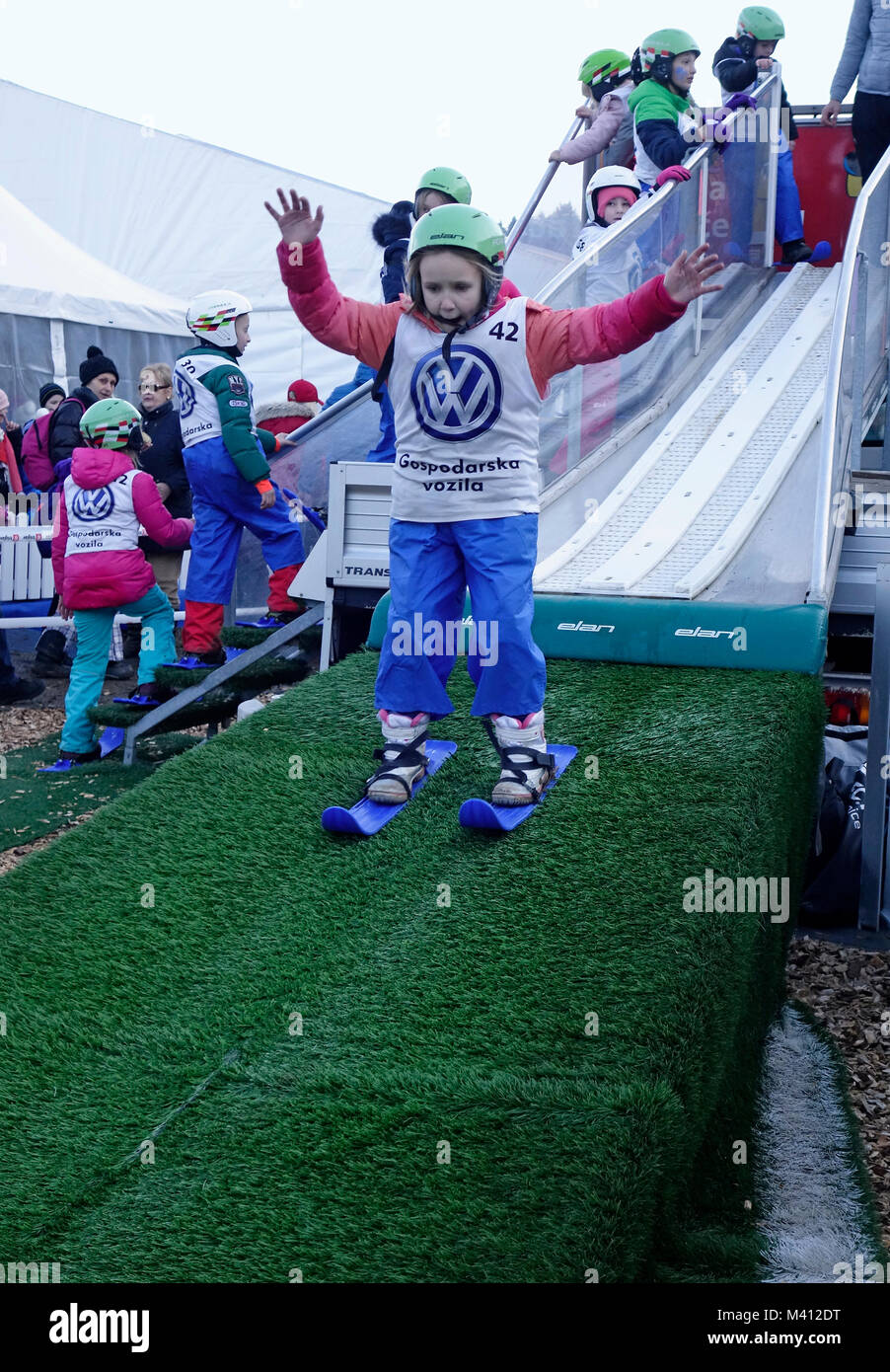 Ski jump hill hi-res stock photography and images - Alamy