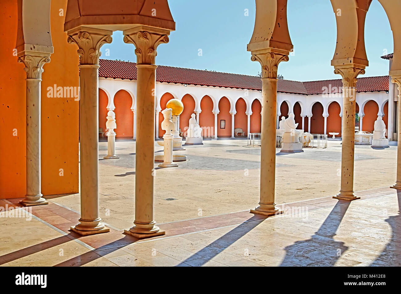 Ralli museum yard, Caesarea, Israel Stock Photo - Alamy